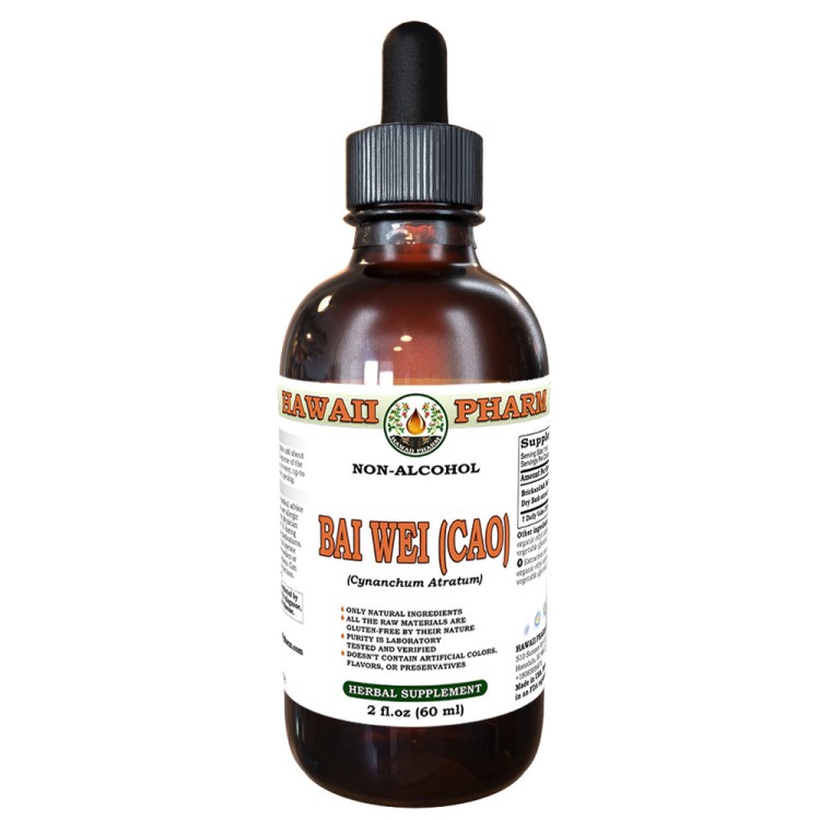 Bai Wei (Cao) (Cynanchum Atratum) Tincture, Dried Root ALCOHOL-FREE ...