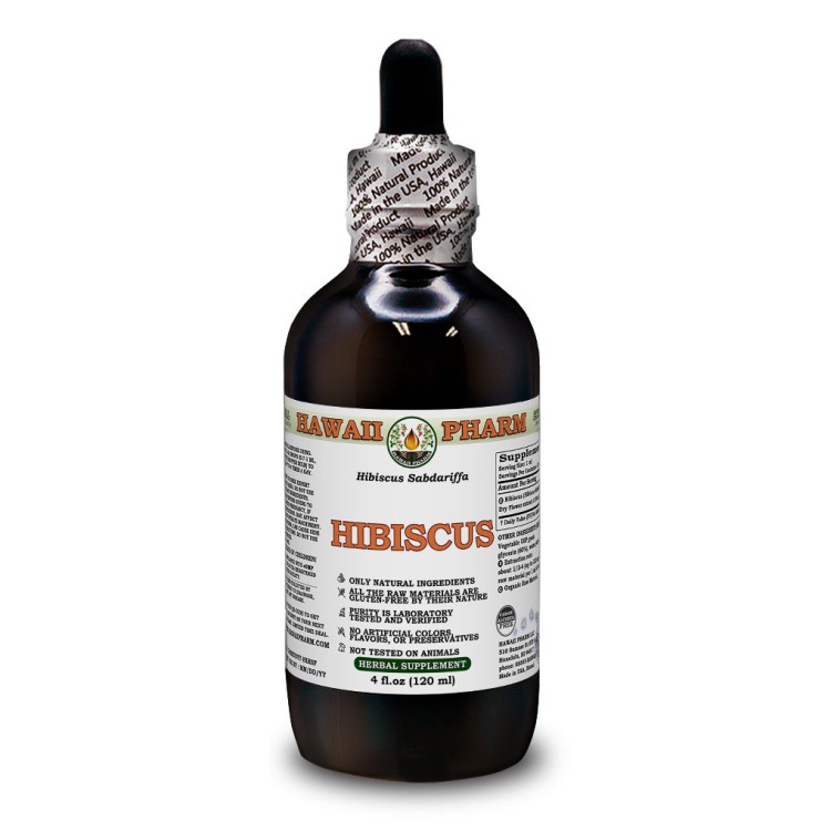 Hibiscus Alcohol-FREE Liquid Extract, Organic Hibiscus (Hibiscus ...